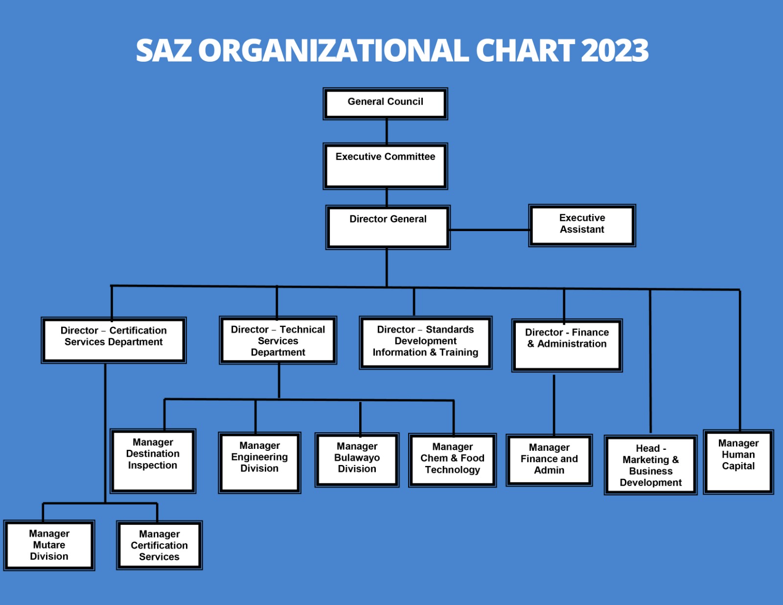 SAZ Organizational Structure - SAZ | Standards Association of Zimbabwe